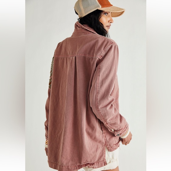 Free People | Jackets & Coats | Free People Embellished Military ...